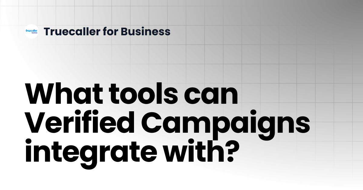 What tools can Verified Campaigns integrate with? | Verified Campaigns ...